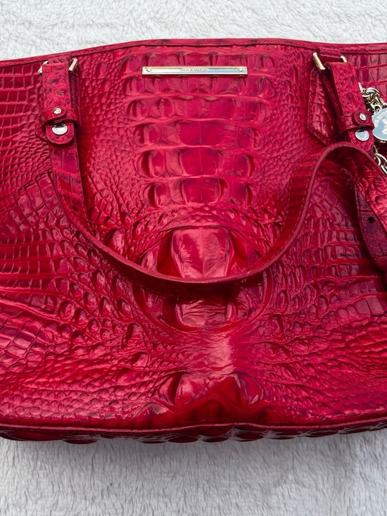 Brahmin | Bags | Brahmin Red Crocembossed Tote | Poshmark